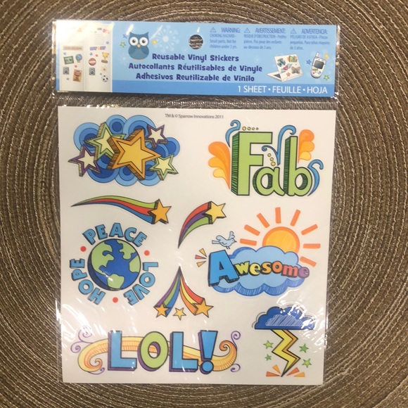 Sparrow Industries Inc | Other | Reusable Vinyl Stickers Lockers Fab ...